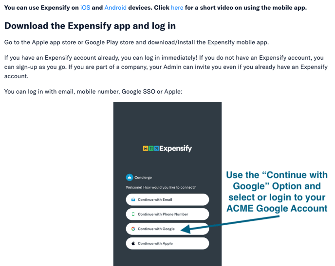 Expensify Setup & Training